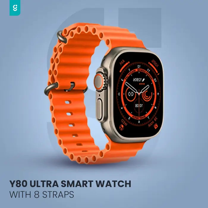 Y80 Ultra Smart Watch With 8 Straps 2.02inch Special Package Smartwatc ...